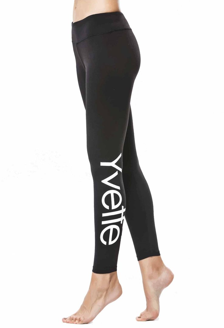 Yvette Brand treenileggings, musta - Yvette.fi -verkkokauppa