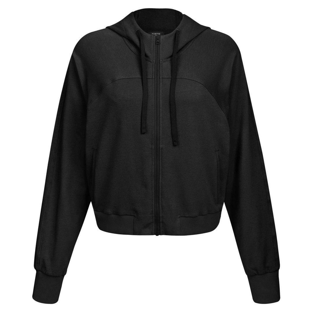 Yvette Lilly hupparitakki, musta - Yvette.fi -verkkokauppa